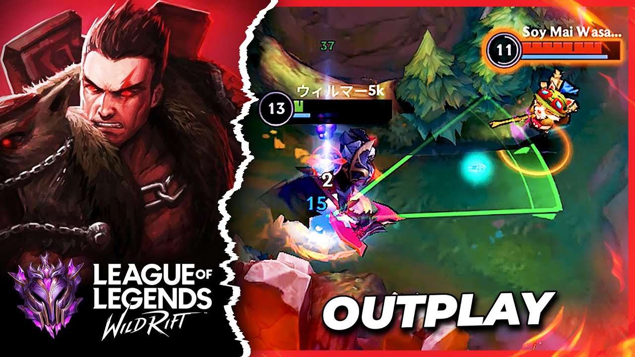 DARIUS OUTPLAY CONTRA TEEMO Y TWITCH || YO en WILD RIFT - YouTube