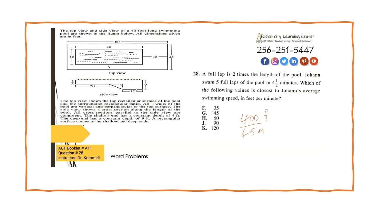 Math ACT A11 Question 28 - YouTube