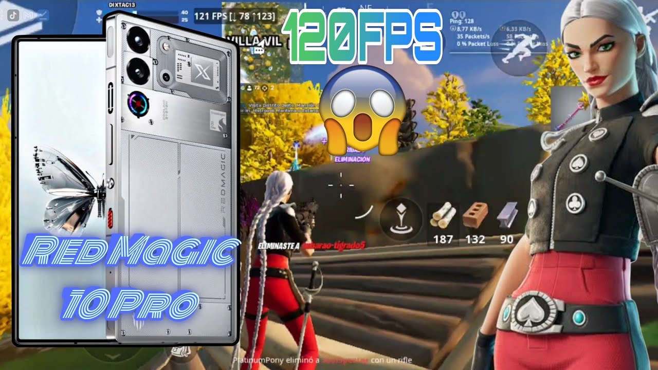 Fortnite Móvil 120Fps Red Magic 10 Pro Snapdragon 8 Elite - YouTube