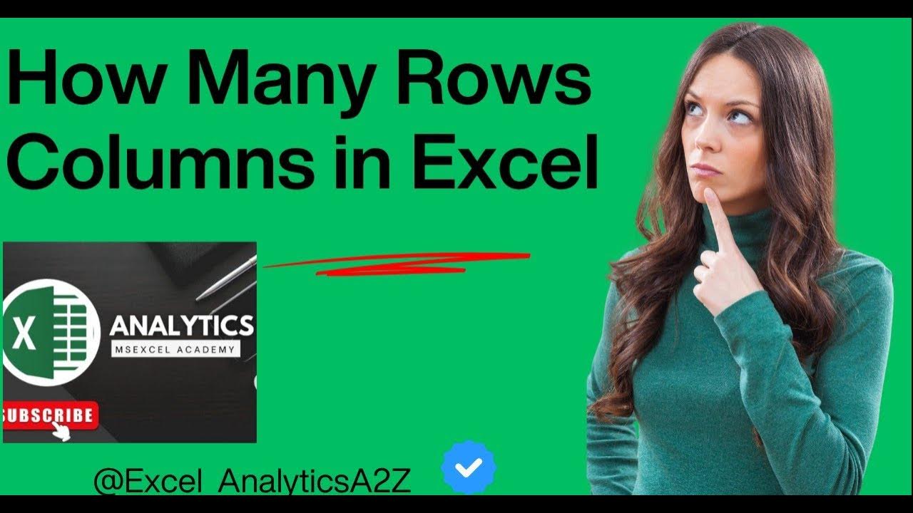How many Rows and Columns in Excel(@Excel_AnalyticsA2Z ) - YouTube