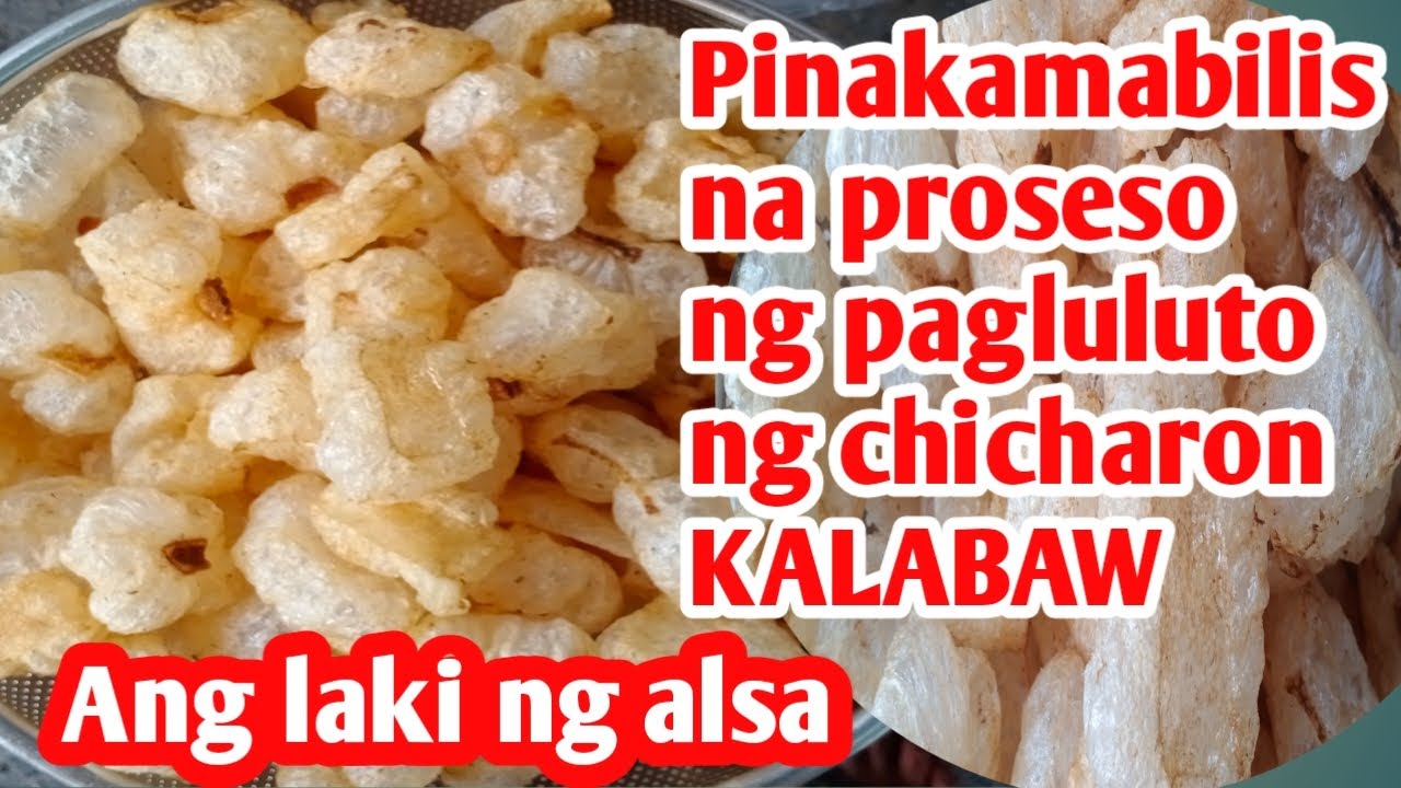 Pinaakamabilis na paraan sa paggawa ng chicharon KALABAW - YouTube