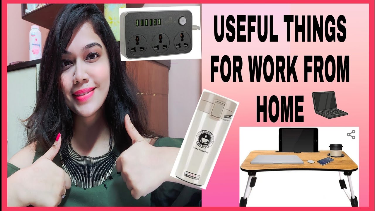 USEFUL ITEMS FROM AMAZON | Work From Home || Laptop table, coffee flask ...