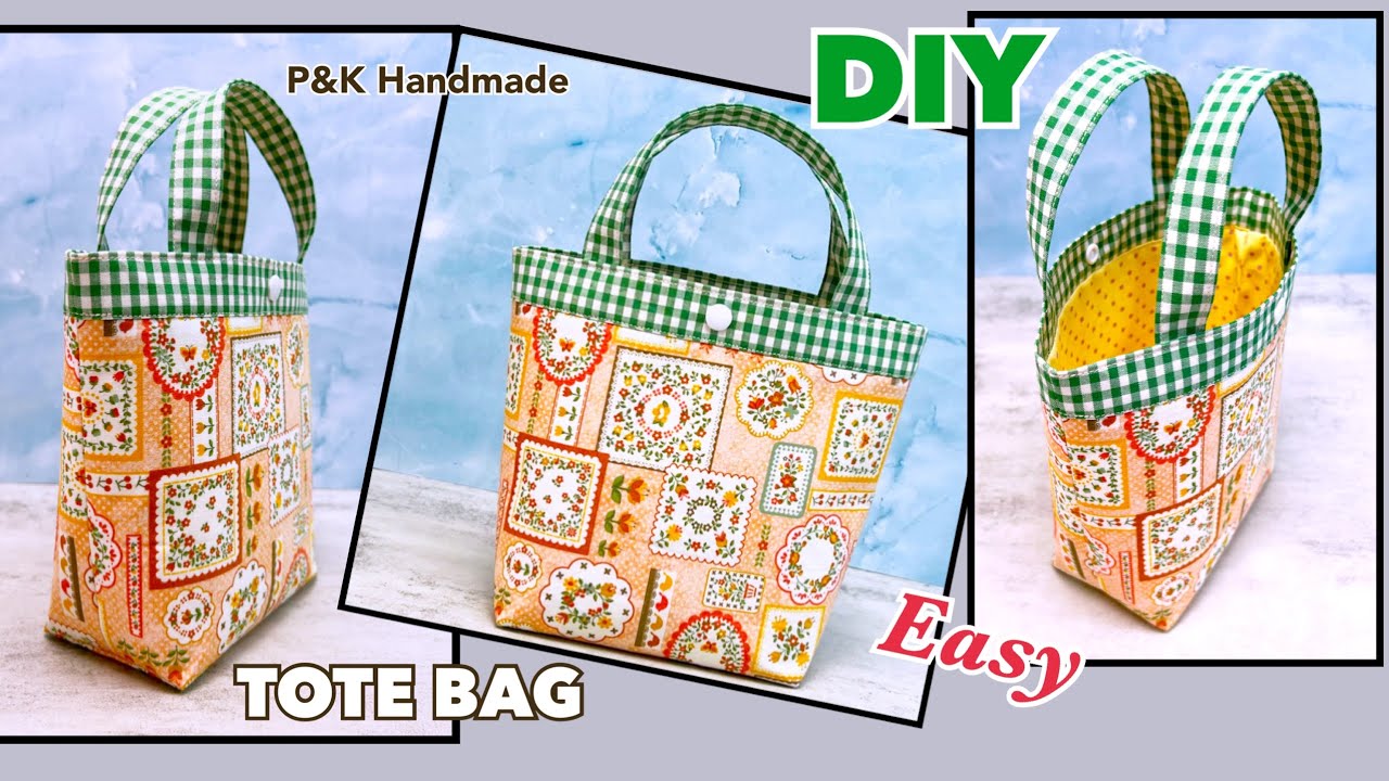 Easy To Make Cute Tote Bag How to Make Cute Tote Bag | Sewing Tutorial ...