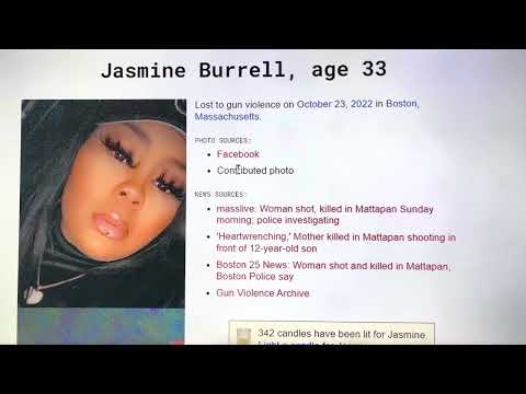 BOSTON, MA OCT 23, 2022 JASMINE BURRELL 33 KILLED IN MATTAPAN SHOOTING ...