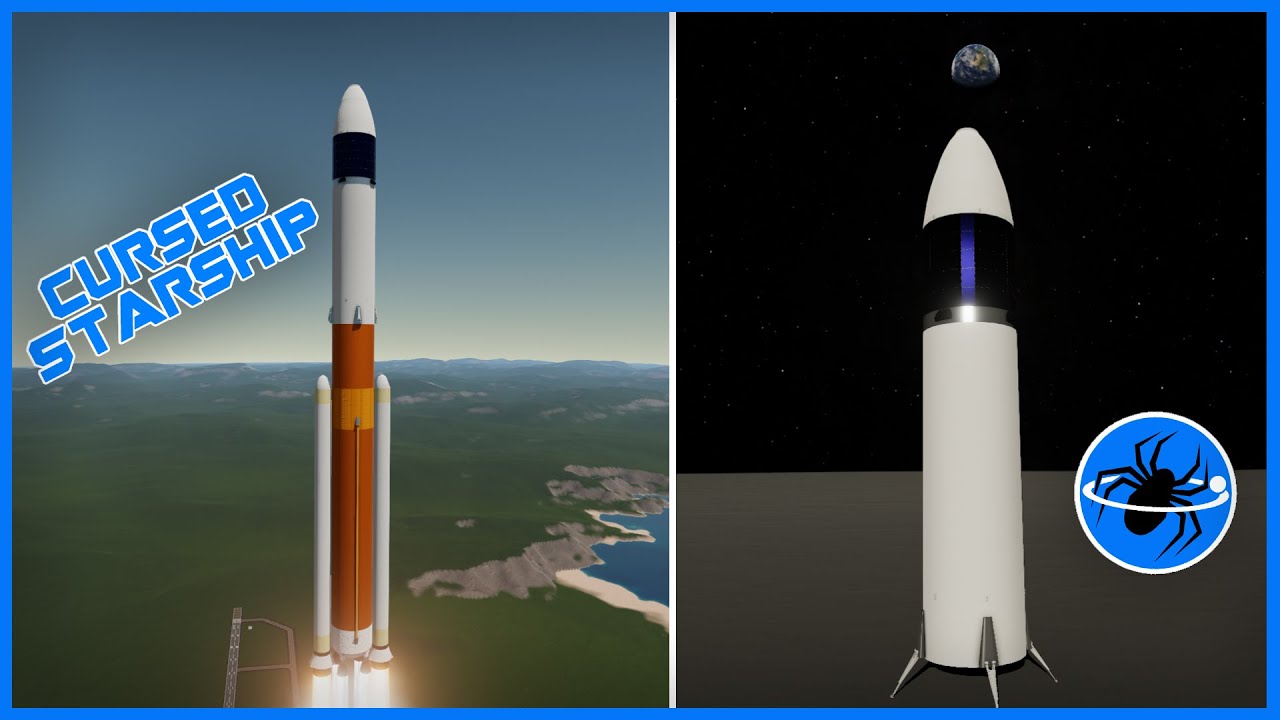 Starship - SLS to the MOON! | SimpleRockets 2 - YouTube