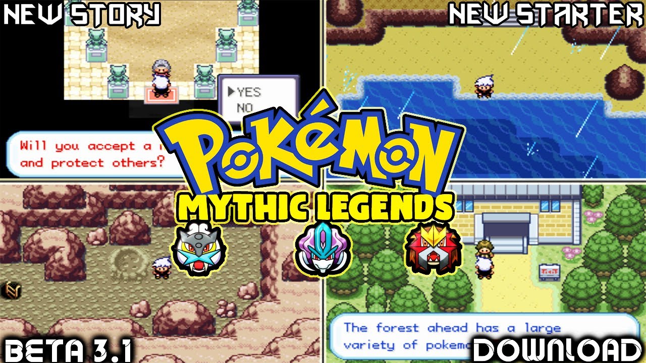 Pokemon Game With Custom Sprites, New Region, New Scripts & New Events ...