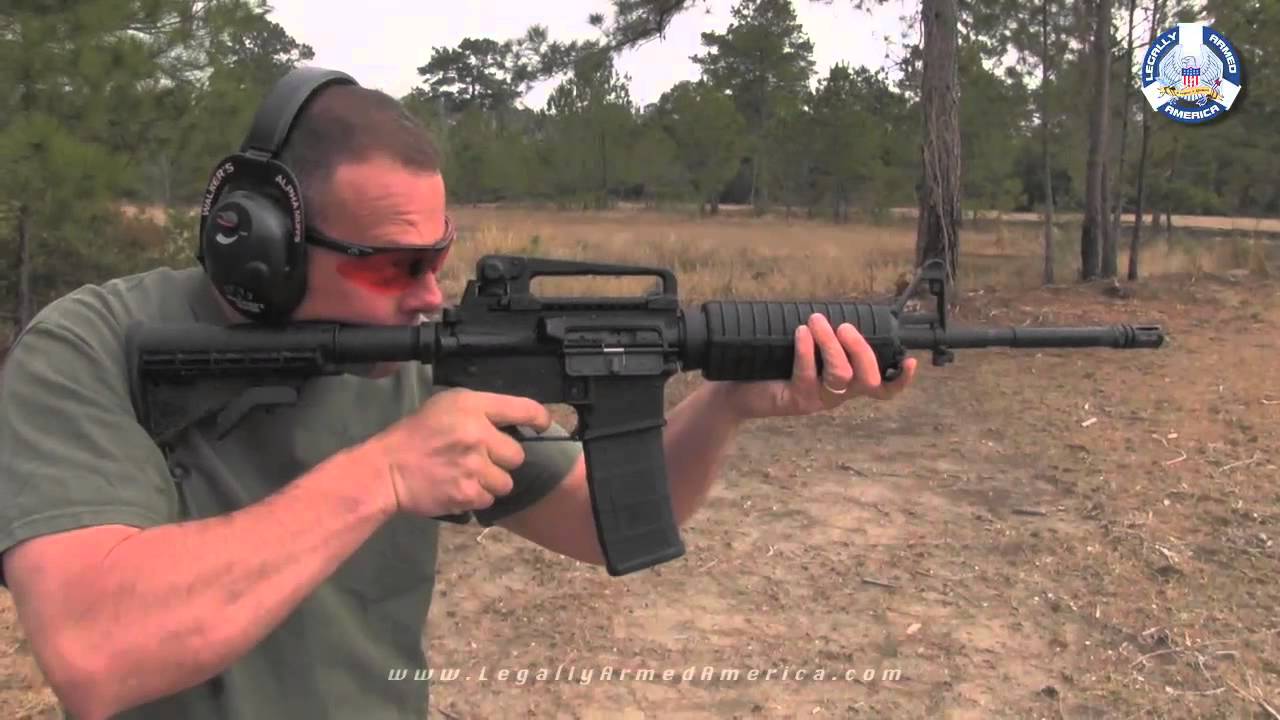 GUN BULLIES - AR-15 under water, then taken out - goes bang - YouTube