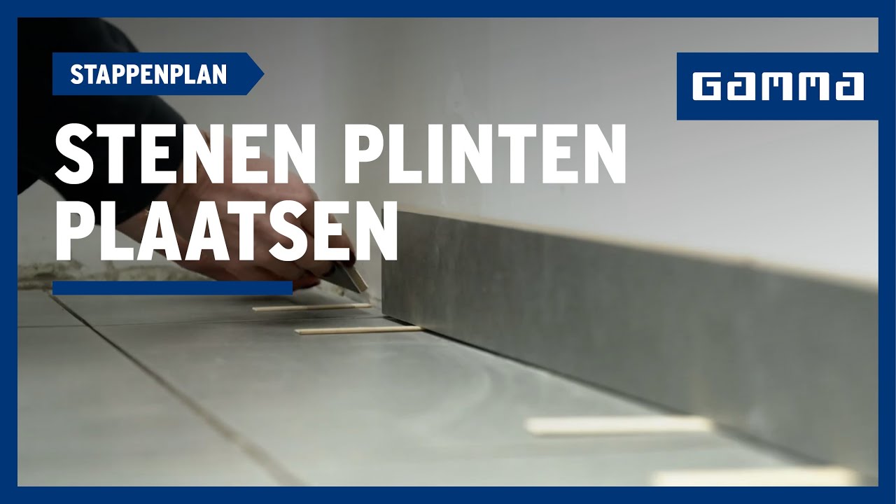 Zelf stenen plinten plaatsen in 3 stappen | GAMMA België - YouTube