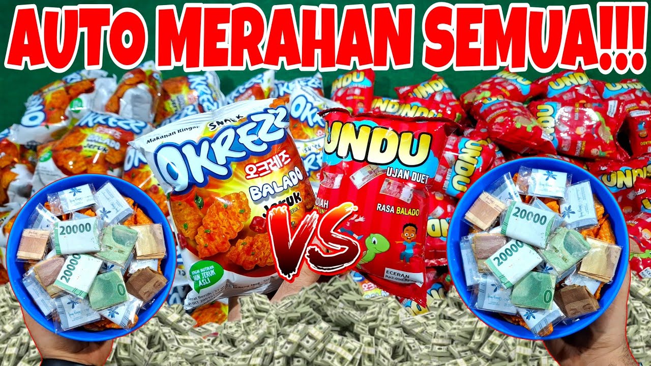 DUAL MERAHAN!!! UNBOXING CIKI UNDU BALADO vs OKREZZ BALADO BERHADIAH ...