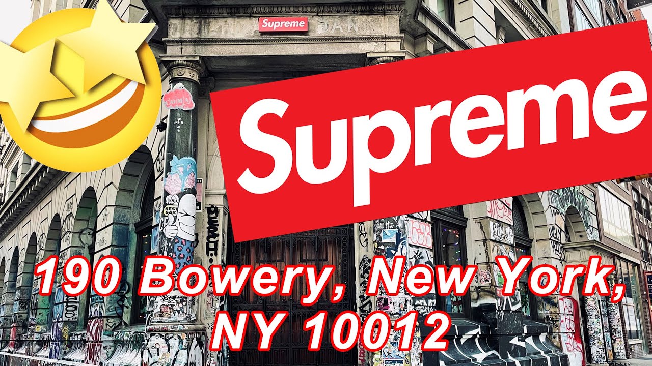 Supreme Store on Bowery in SoHo, Manhattan, New York City [On ...