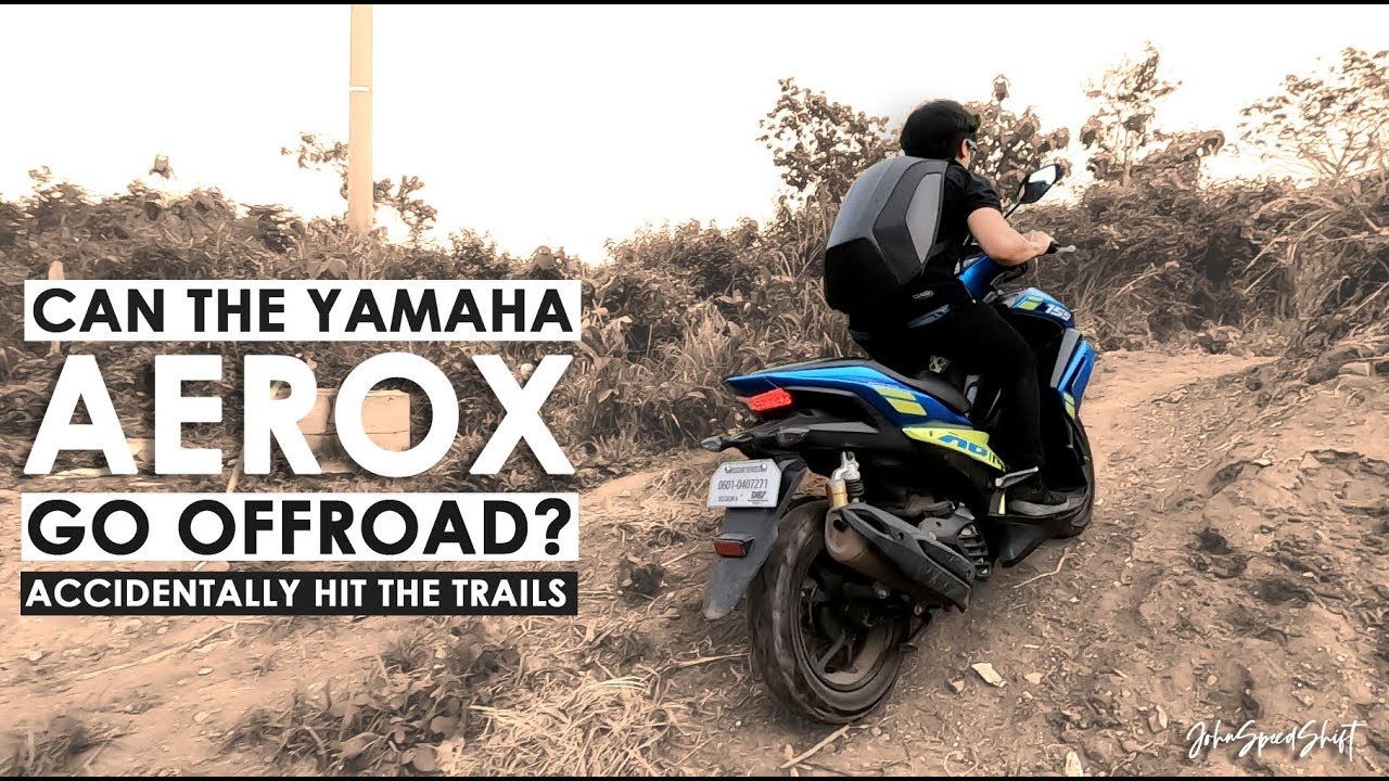 Yamaha Aerox goes Off Road! | Accidentally hit the trails | With Back ...