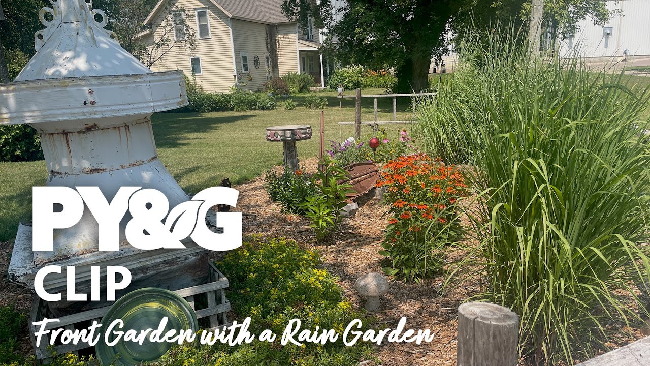 Front Garden with a Rain Garden | Barb's Blossoms | Prairie Yard ...