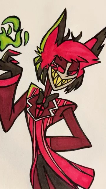 Mini Alastor drawing ️ #alastor #hazbinhotel #cute #miniart # ...