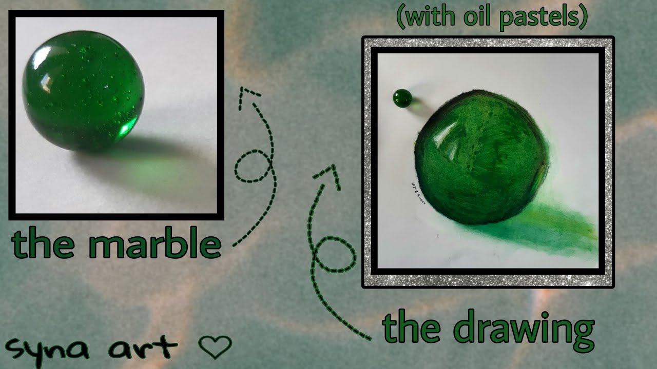How to draw a live marble...|Syna art - YouTube