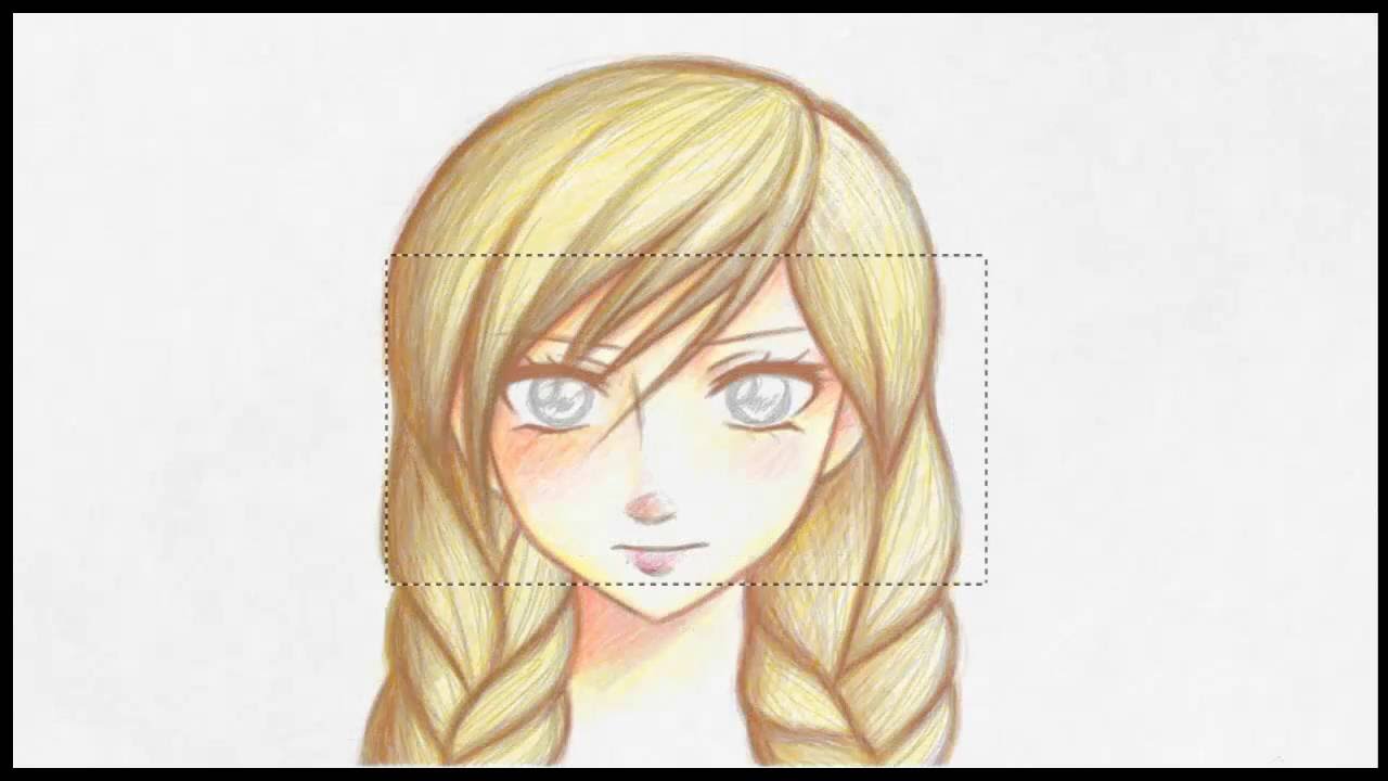 Drawing an anime girl (Desen anime/manga) - YouTube