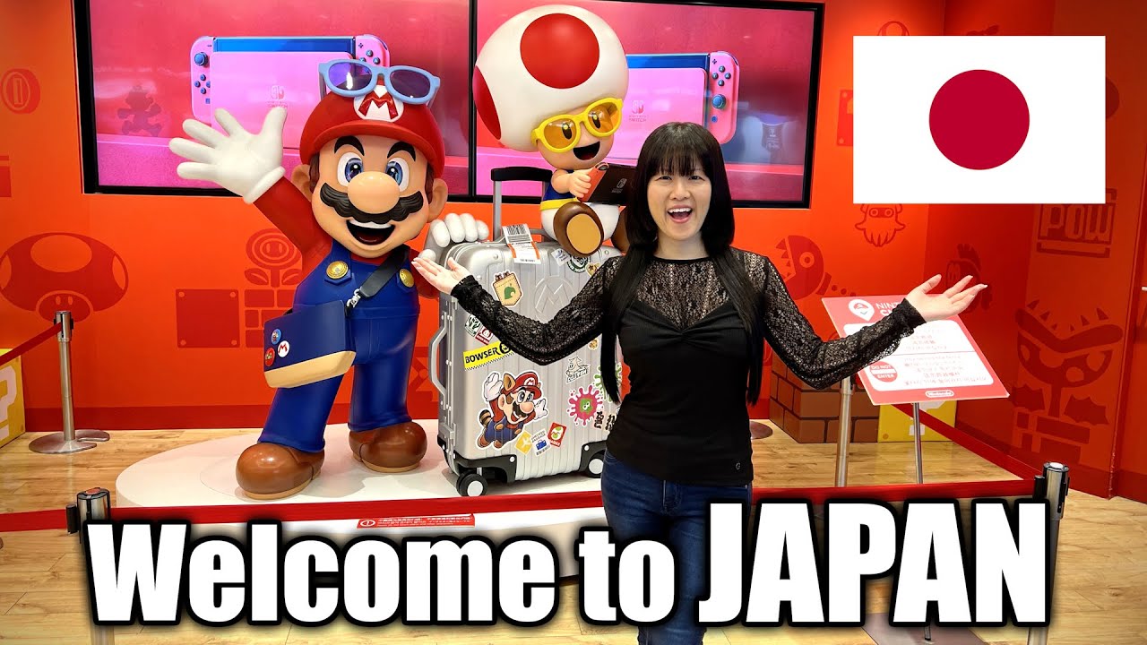 Super Mario Welcomes You to Tokyo JAPAN at Narita Airport - YouTube