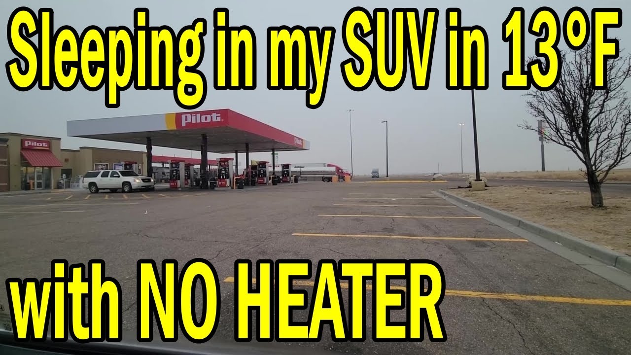 Sleeping in my SUV in 13°F with No Heater; Cold Temperature Winter Car ...