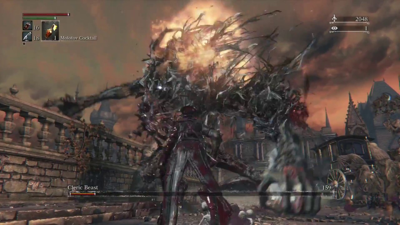 Bloodborne™ 1st Boss Cleric Beast - YouTube
