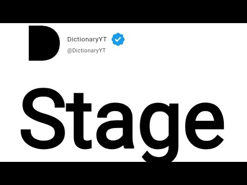 Stage Meaning in English - YouTube