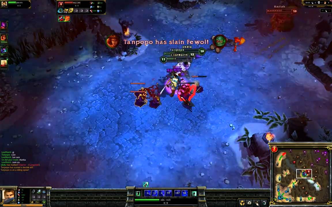 League of Legends -Garen in Summoner's Rift(winter) 2010-10-26 p2/3 ...