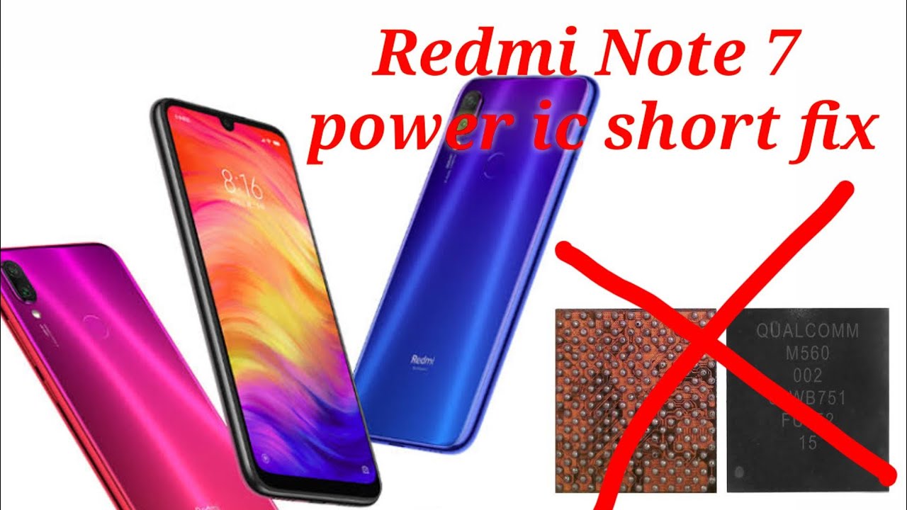 Redmi Note 7pro/7/7s Power Ic Short /power ic replacement - YouTube