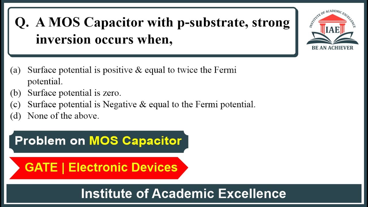 Electronic Devices: Important Question on Inversion Layer of MOS ...