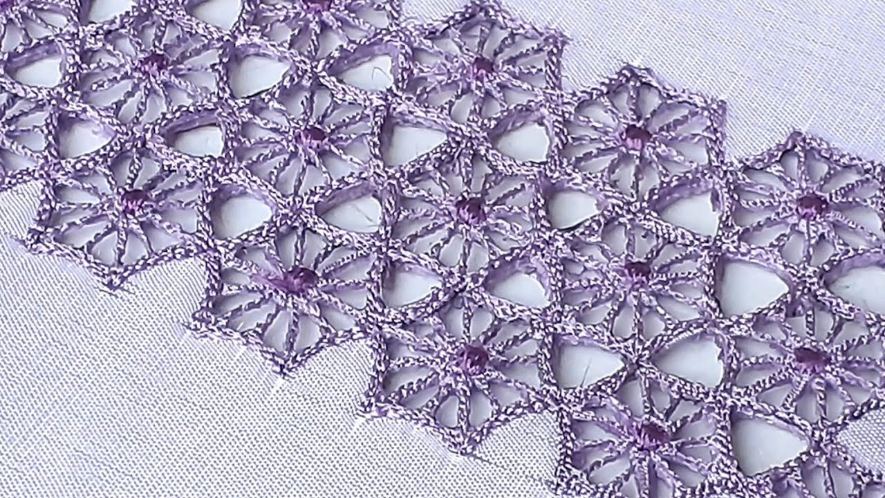 "Various types of openwork style embroidery designs" Part 3 - YouTube