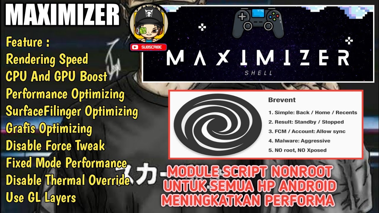 MAXIMIZER MODULE SCRIPT MEMPERCEPAT Kinerja HP 2024 VIA BREVENT NO ROOT - YouTube