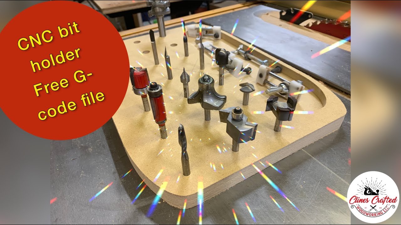 Easel tutorial, Onefinity CNC, Free download, Bit Holder - YouTube