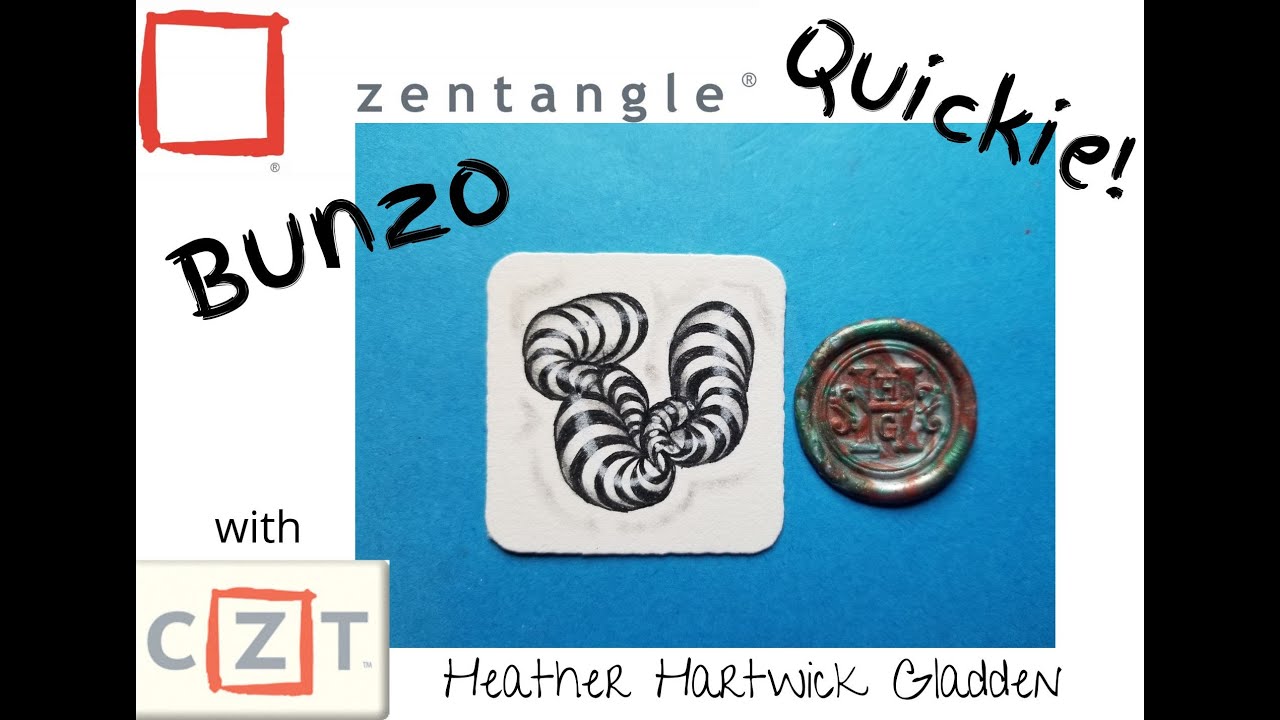 Bunzo | Zentangle® Quickie - YouTube
