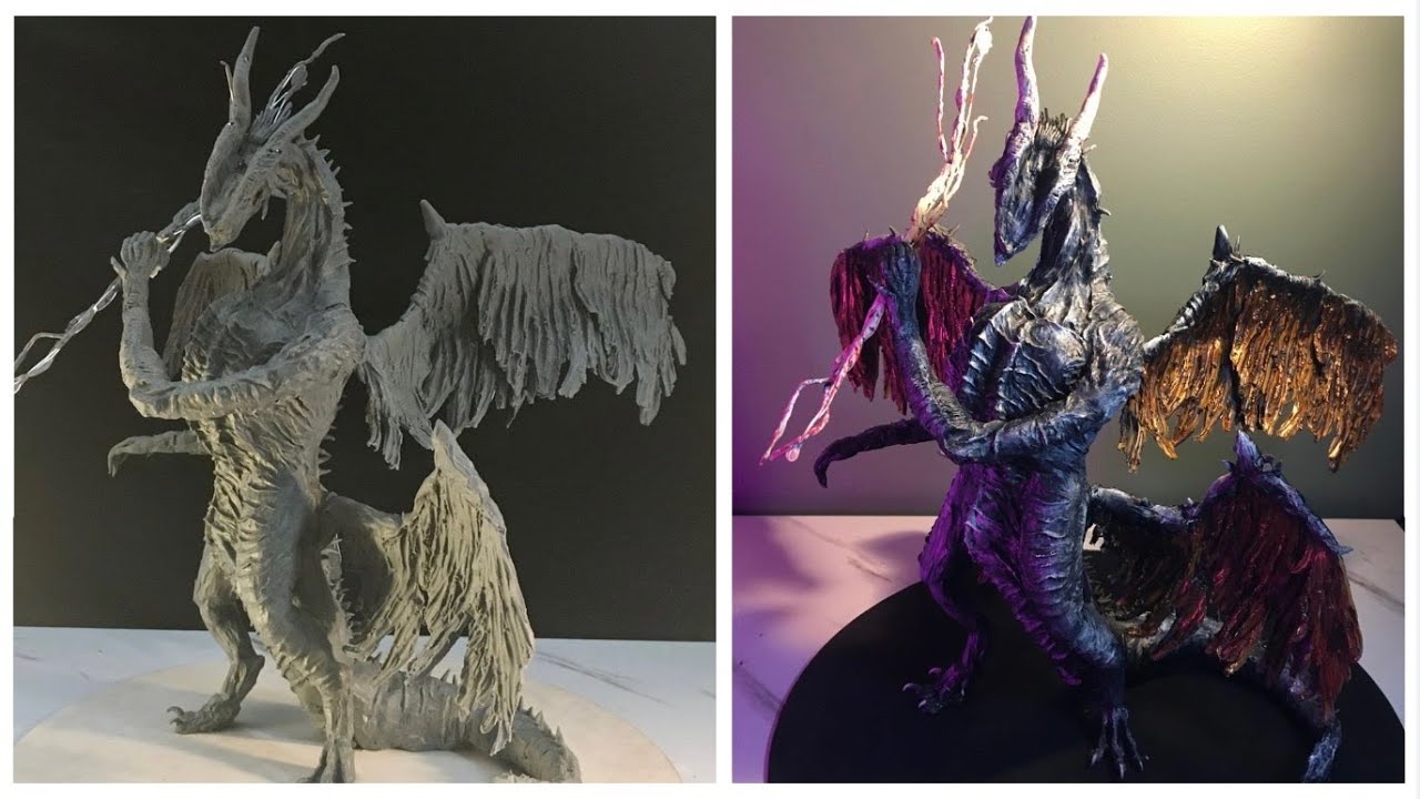 Sculpting Ancient Dragon Lansseax [Elden Ring] - YouTube