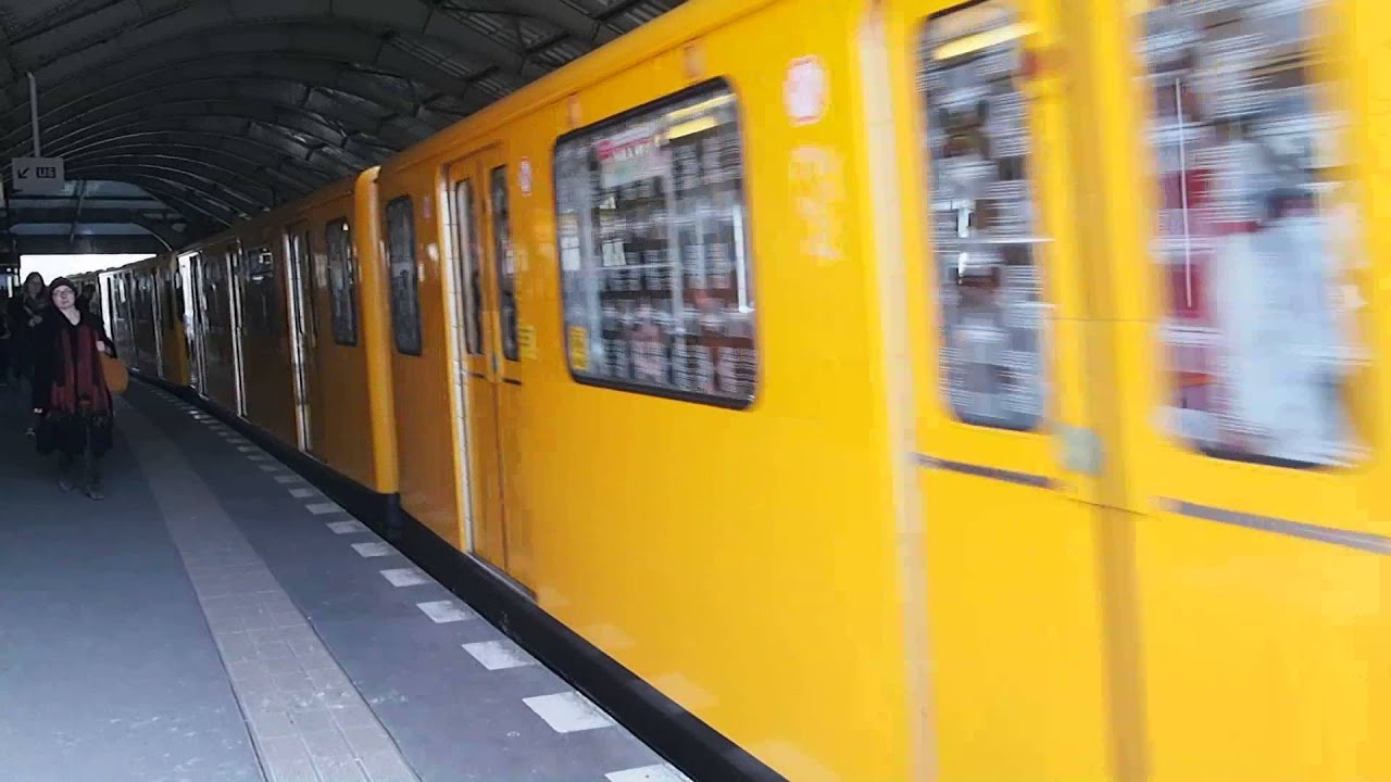 Berlin U1 train arriving at Hallsches Tor - YouTube