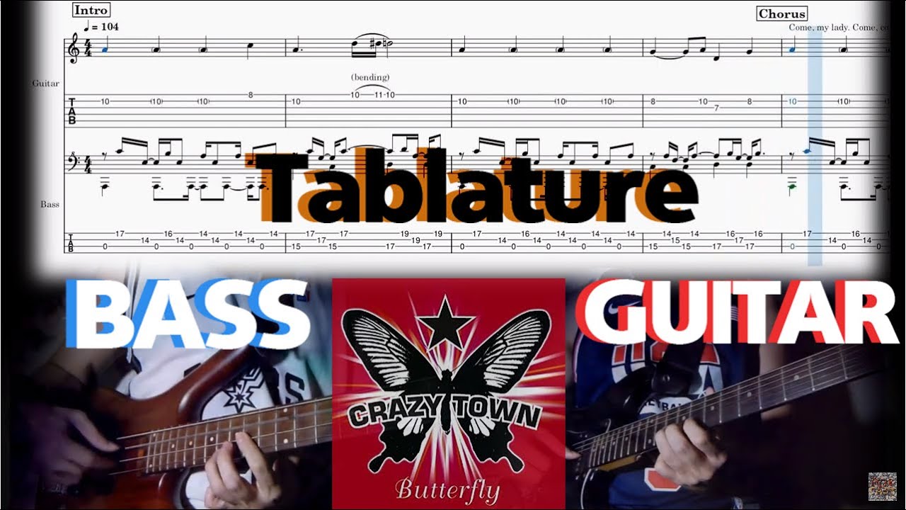 🎵🎸 Rod Cast | "Butterfly" - Crazy Town (BASS + Guitar Tabs) - YouTube