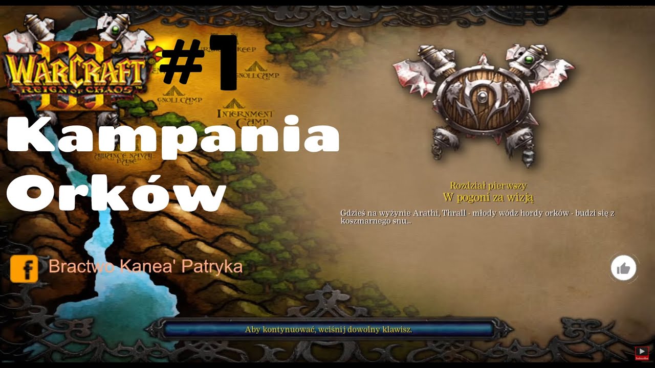 Warcraft 3 Reign Of Chaos PL - Kampania Orków # 1 ⛏️ - YouTube