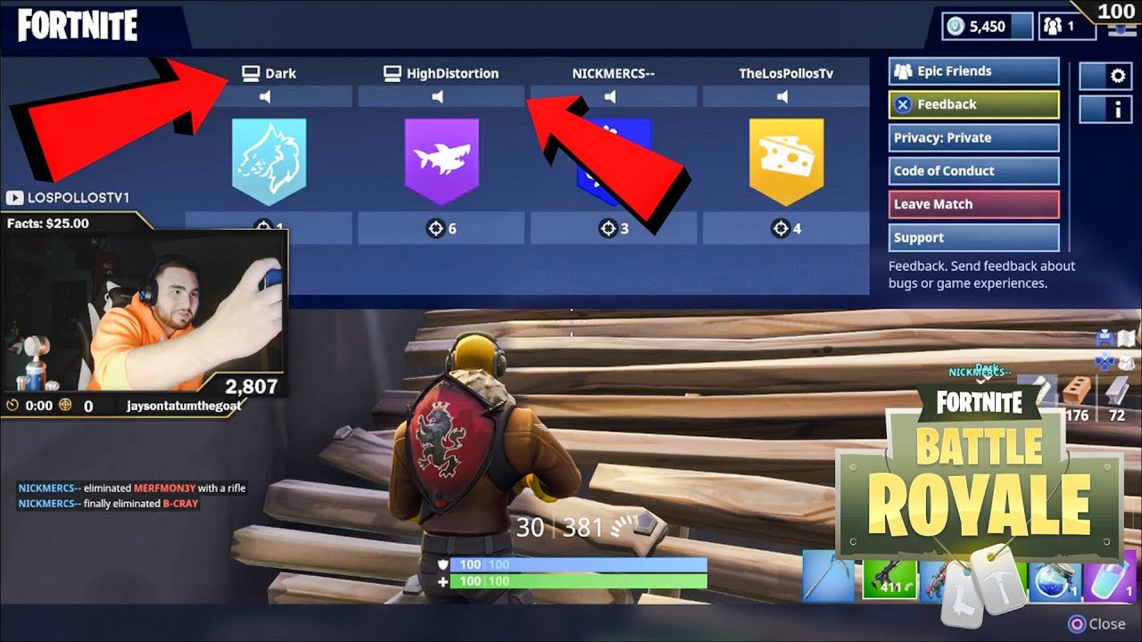 LosPollosTV Squads Up W/ Dakotaz, NickMercs & High Distortion On ...