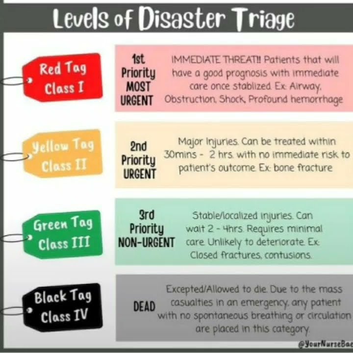 Levels of disaster triage - YouTube