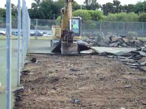 Pearlridge Community Park tennis courts in Aiea, Hawaii -- February ...