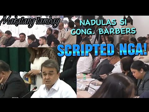 @Makatang tambay #NADULAS SI CONG. BARBER SCRIPTED NGA! - YouTube