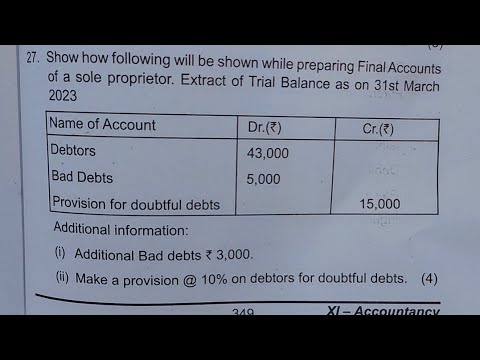 CLASS 11 ACCOUNTANCY FINAL ACCOUNT QUESTION SOLUTION 😇💯 WITH EXPLAIN 👍🏼#trending #public # ...