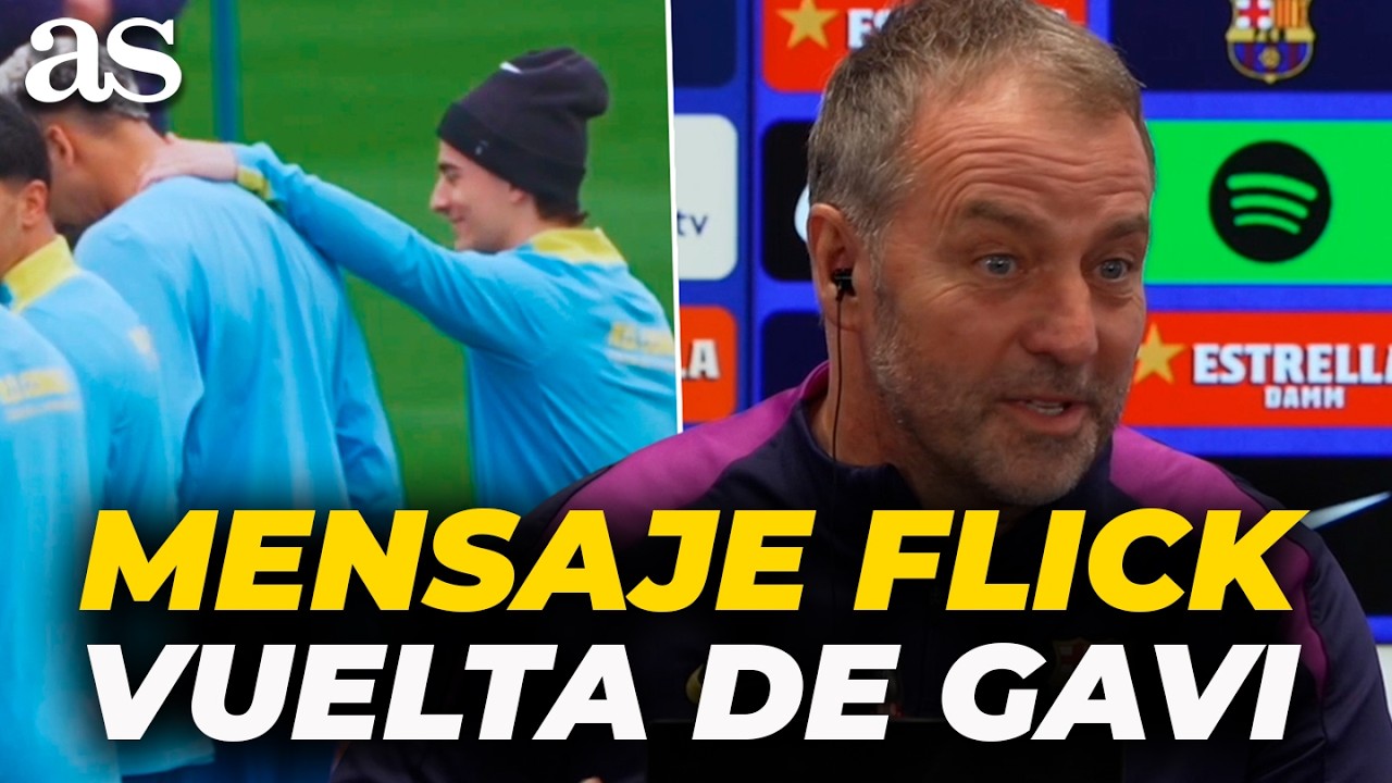 RUEDA DE PRENSA de HANSI FLICK: su MENSAJE para PROTEGER a GAVI el día ...