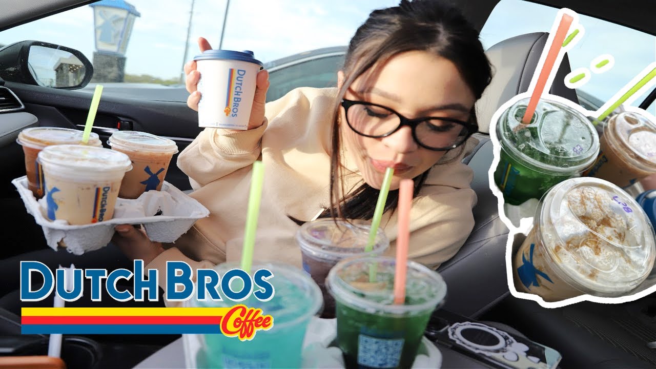TRYING DUTCH BRO'S MOST ORDERED DRINKS!! - YouTube