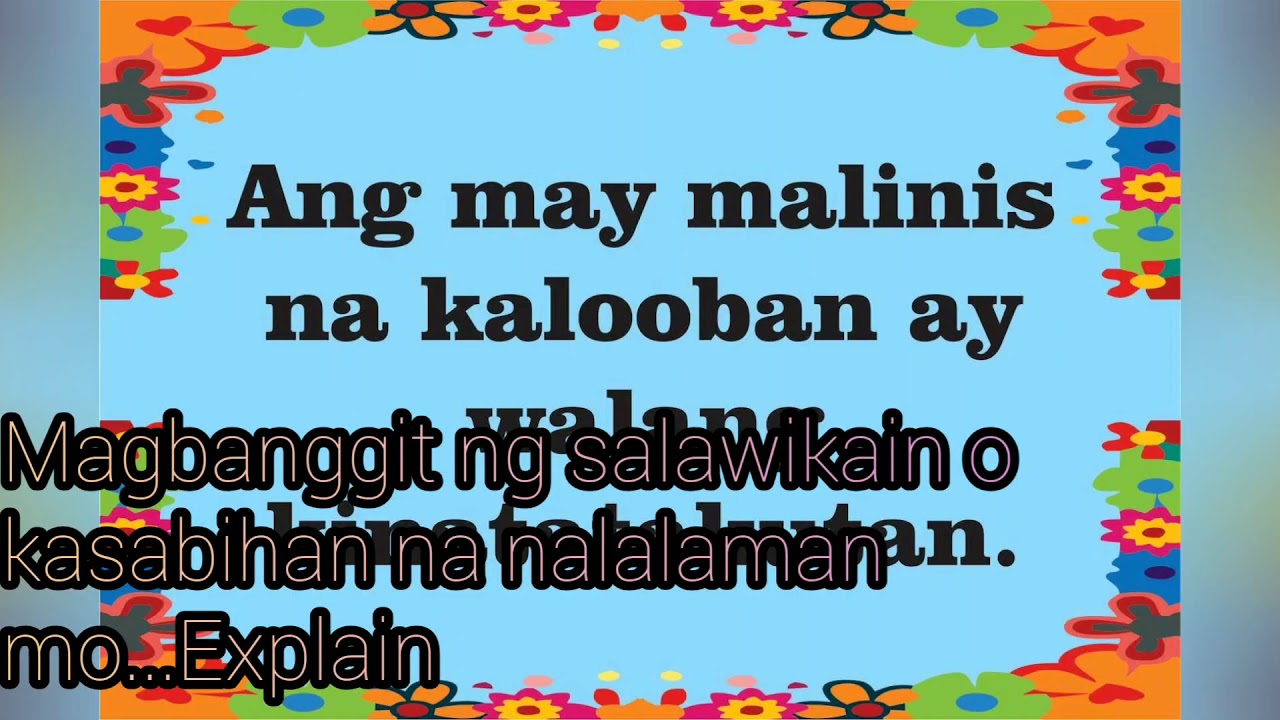 State atleast one Life Sayings! KASABIHAN sa buhay! - YouTube