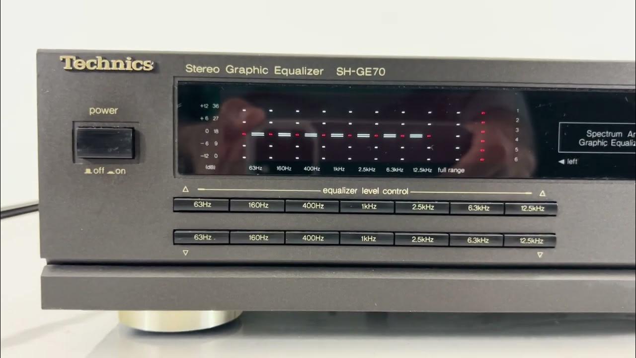 Technics SH-GE70 Stereo Graphic Equalizer w/ Spectrum Analyzer 12 ...