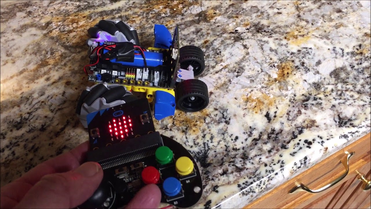 Our Simple Omni-wheel bot with front wheels, MakeCode and Microbit ...