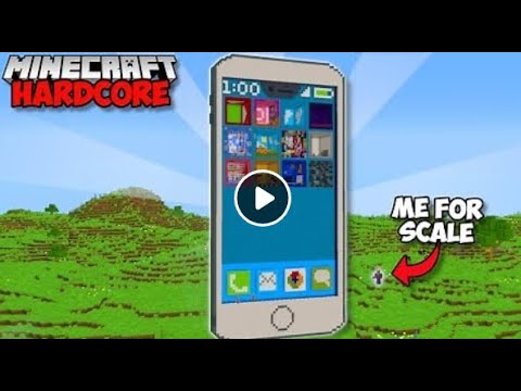 BUILDING GIANT TALL IPHONE IN SURVIVAL WORLD @FarzyMC - YouTube