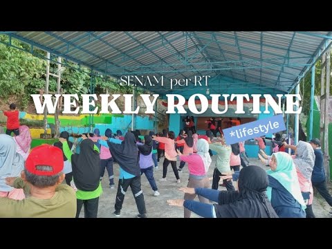 Jadwal Mingguan Senam perRT di Komplek - YouTube