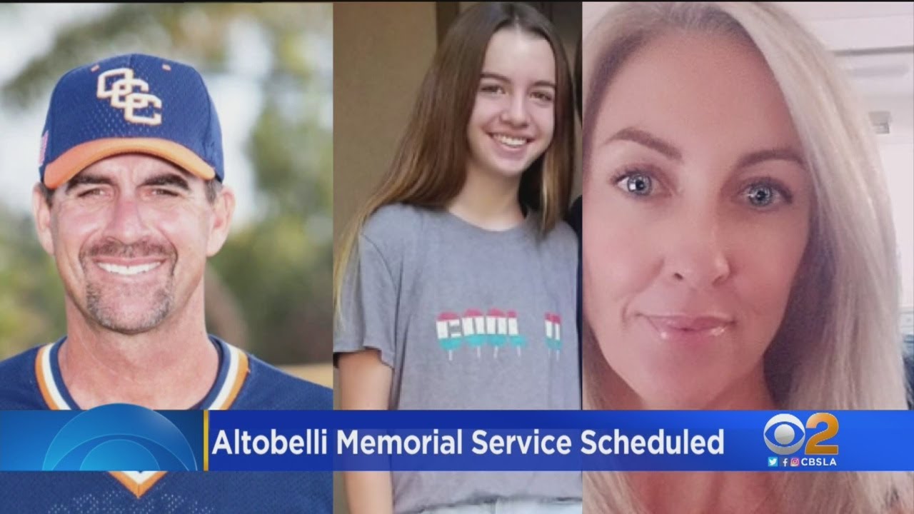 Memorial Scheduled For Altobelli Family At Anaheim Stadium - YouTube