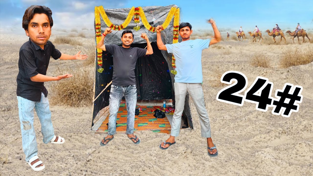 OVERNIGHT SURVIVAL CHALLENGE IN POLYTHENE HOUSE | Mr Vikas Adventure ...