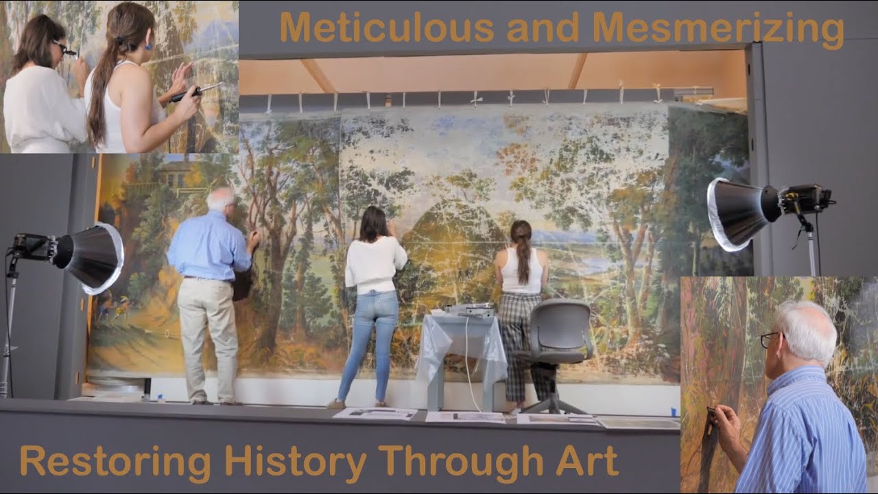 Saving Art History | Restoring a 19th Century Moving Panorama - YouTube