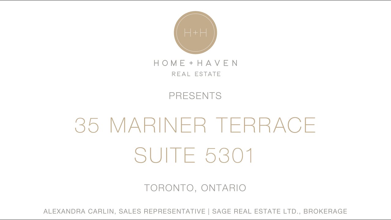 35 Mariner Terrace #5301 | Spadina & Bremner | Toronto - YouTube